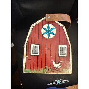 Bags | Vintage Hand Painted Wood Barn Purse Unique Folk Art Horse ...